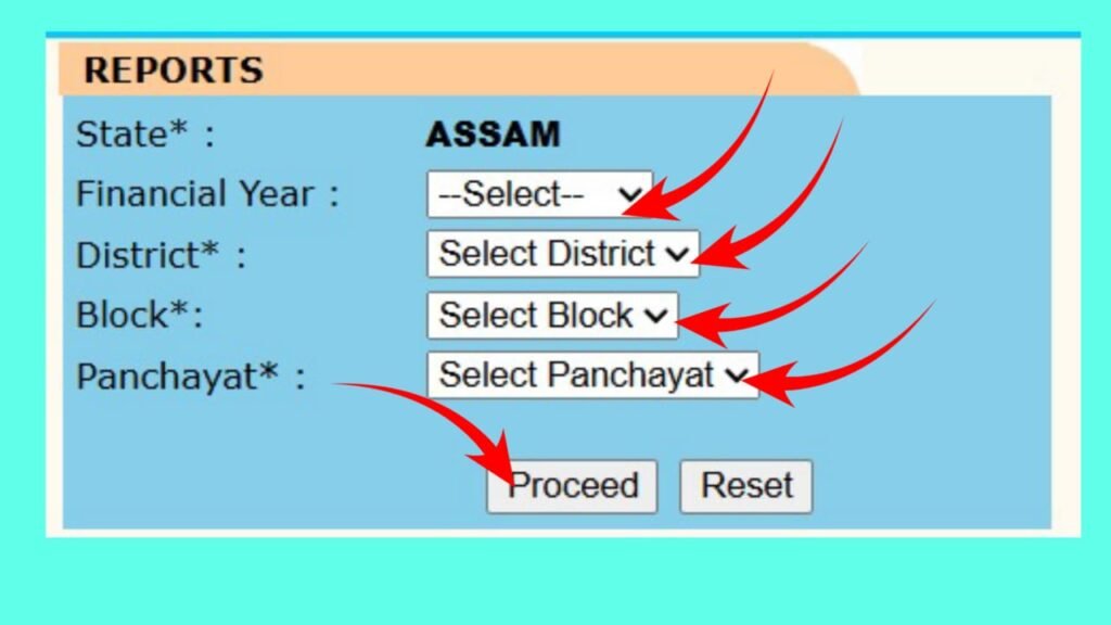 Job Card Assam List 2025 - MGNREGA Assam Job Card List